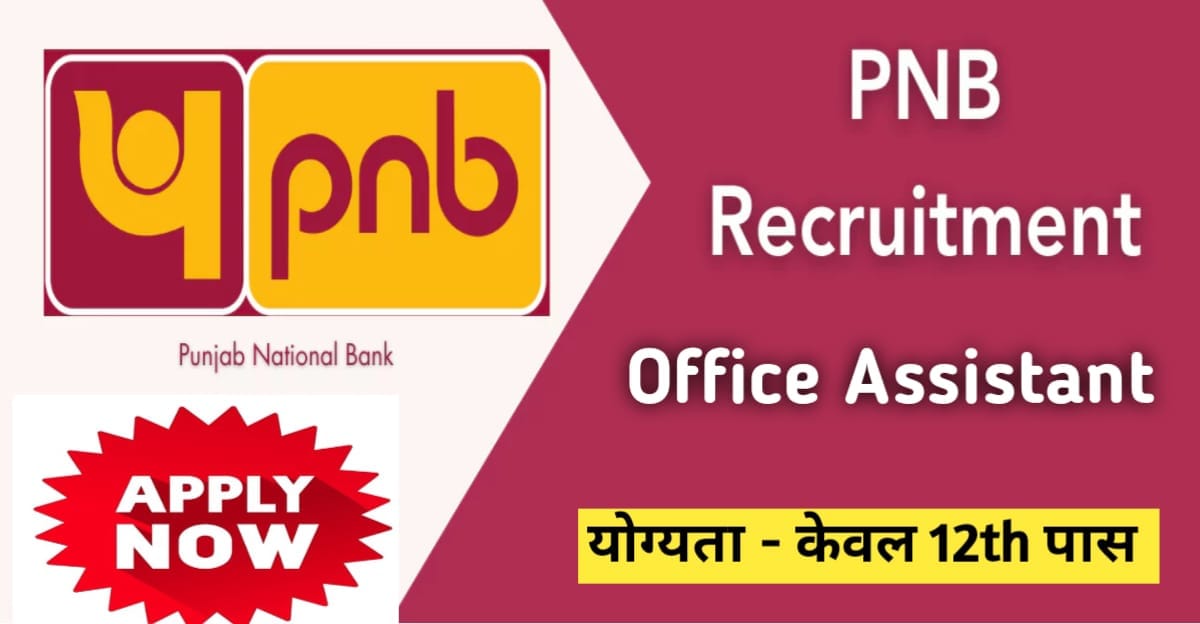 PNB Bank Office Assistant Vacancy 2026 : Punjab National Bank में ऑफिस ...