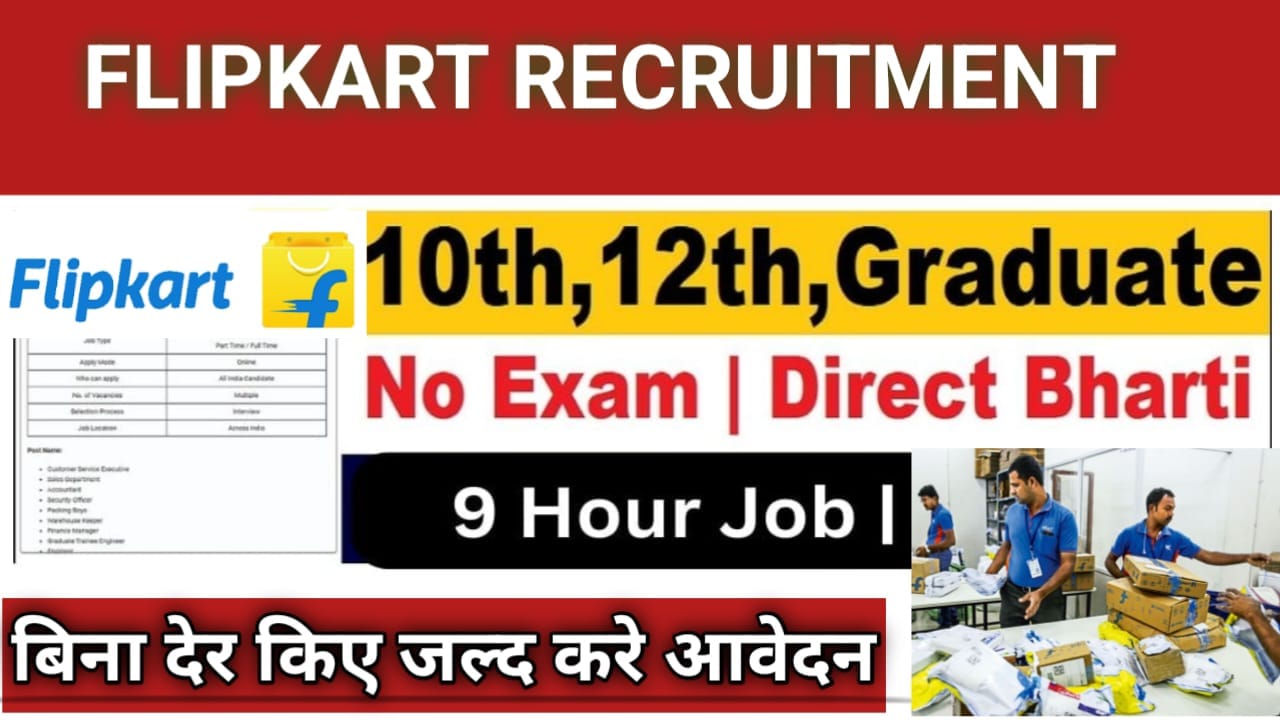 Flipkart Recruitment 2026 : Online Application, Salary & Eligibility ...